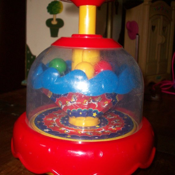 Blue Box Toys | Toys | Blue Box Toys Spinning Top Ball Popper Push Pump ...